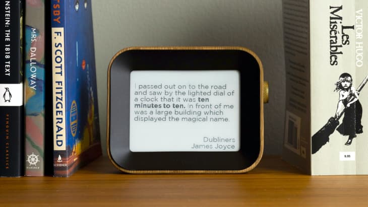 The “Author Clock” Tells Time Using Quotes from Books | Apartment Therapy