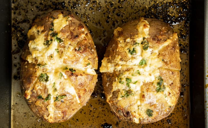 I Tried the Famous “Star-Crossed” Cheesy Baked Potatoes | The Kitchn