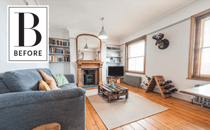 A Basic Living Room Gets a Dark and Lush Makeover | Apartment Therapy