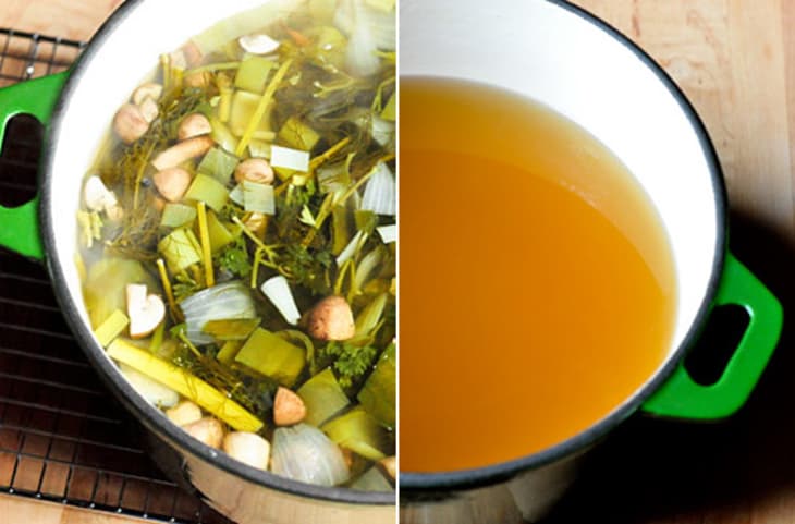 Kitchen Shortcuts: An Easy Trick for Straining Stock | The Kitchn