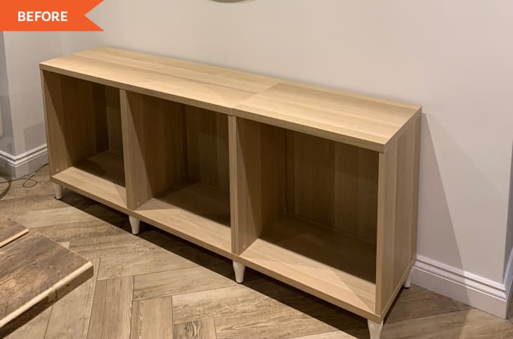 Luxe IKEA BESTÅ Redo with Fluted Glass - Before and After Photos ...