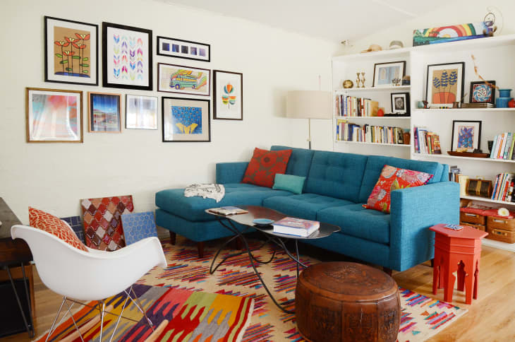 Adding Color to a Rental When You Can't Paint | Apartment Therapy