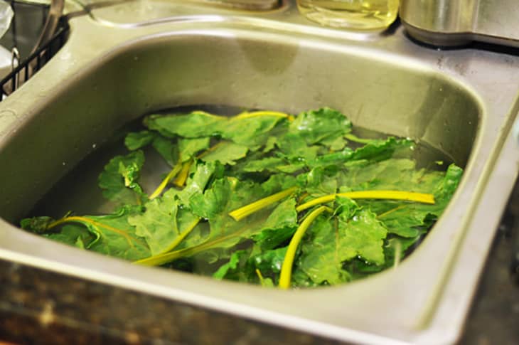 Quick Tip: How to Wash a Big Load of Greens | The Kitchn