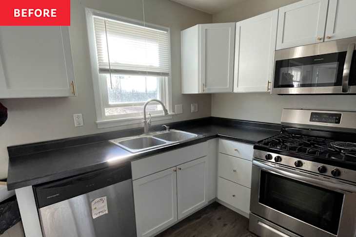 Before & After: A “Cheap” Gray Kitchen Gets a Stunning Makeover | The ...