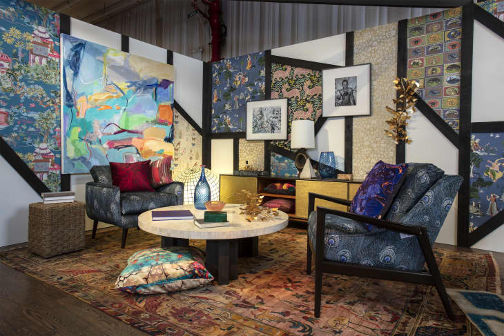 decorating with patterned wallpaper