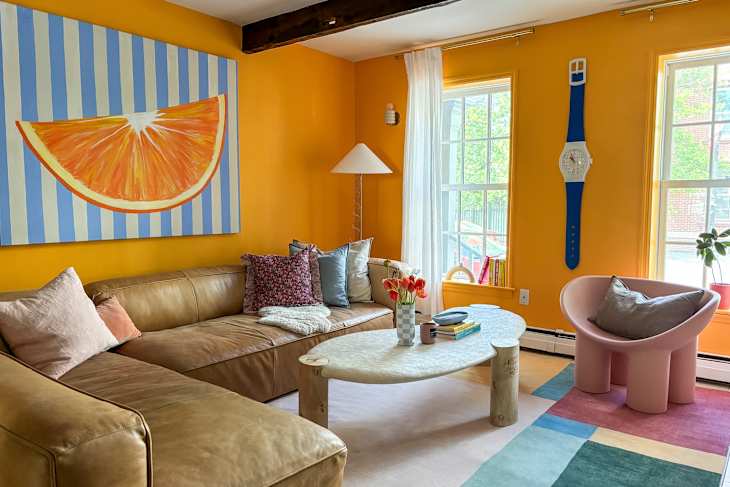 orange accent decor