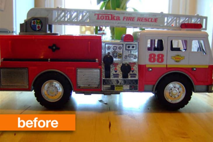 Before & After: Upcycled Fire Truck Lamp | Apartment Therapy