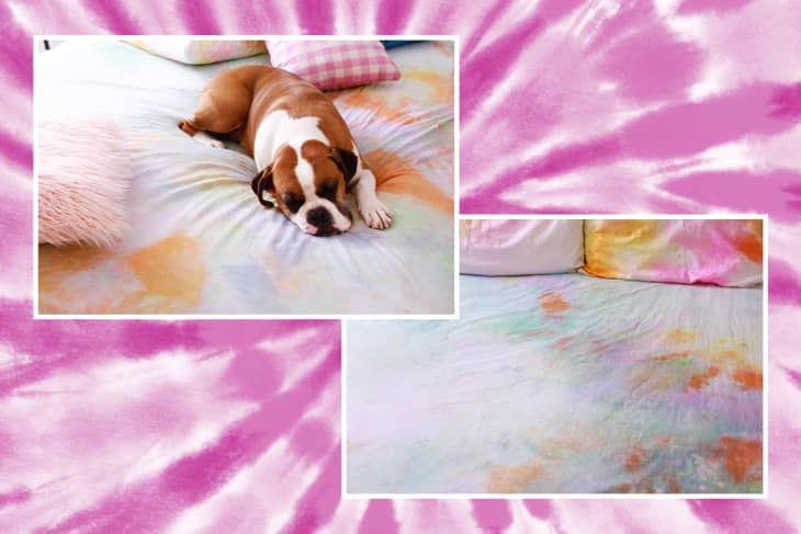 How to Tie-Dye Sheets with Tissue Paper | Apartment Therapy