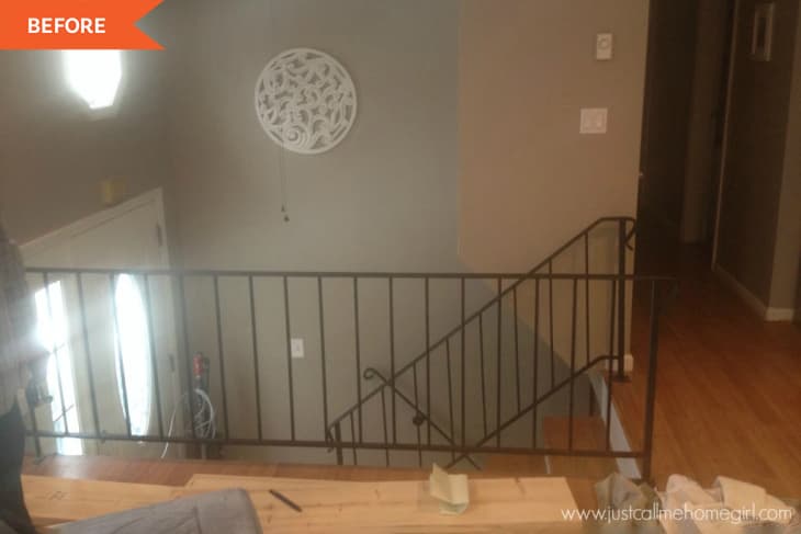 Stair Railing with Storage - Before and After Photos | Apartment Therapy