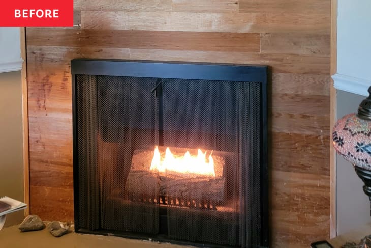 $600 Fireplace Retiling Project - Before and After Photos | Apartment ...