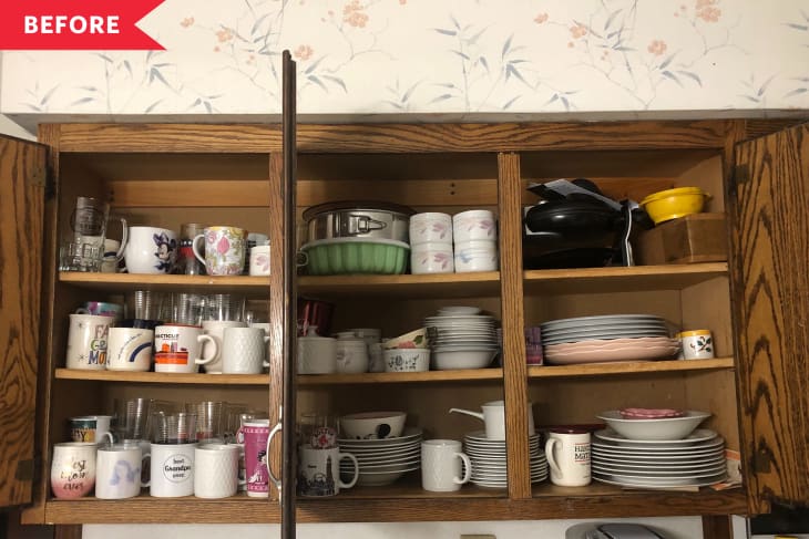 Before and After: Reorganizing Kitchen Cabinets at My Parent's Home ...