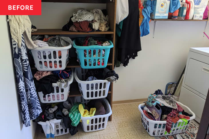A Pro Organizer Revamped My Messy Laundry Room | Apartment Therapy