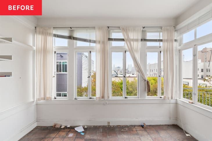 See How a Home Stager Gave This Dingy Alcove Space a Moody Makeover ...