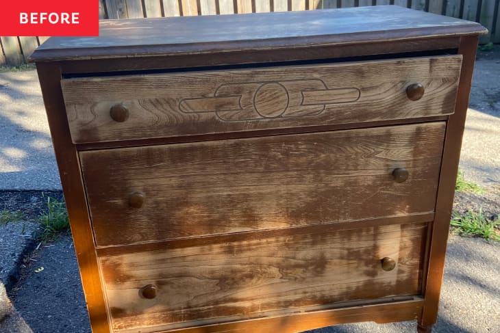 Before and After: This Free Dresser Found a Fancy Second Life for Just ...