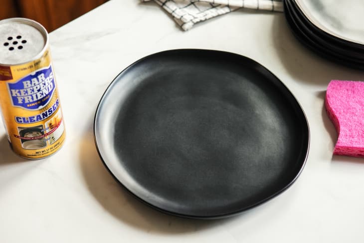 Use Bar Keepers Friend to Erase Knife Marks from Plates | The Kitchn