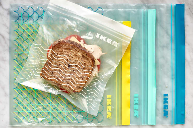 Plastic freezer bags store