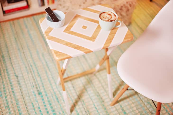 You Should Totally Steal This Cute Snack Table Makeover Idea | The Kitchn