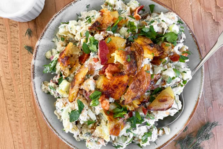 I Tried the Viral Smashed Potato Salad | The Kitchn