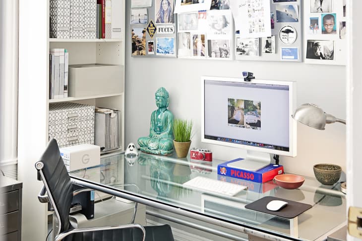 5 Ways to Organize a Desk Without Drawers | Apartment Therapy
