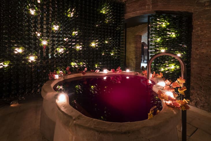 Wine Bath Trend - Vinotherapy Spa Health Benefits | Apartment Therapy