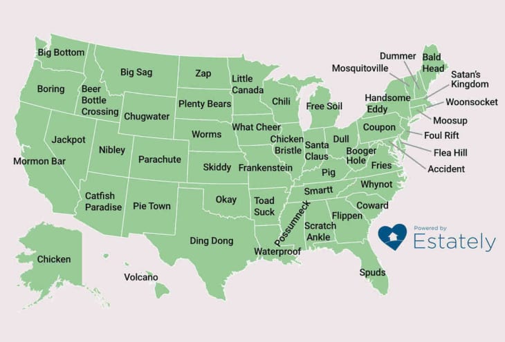The Strangest Town Names In All 50 States | Apartment Therapy