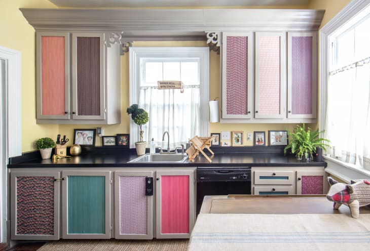 DIY Washi Tape Kitchen Cabinets | The Kitchn