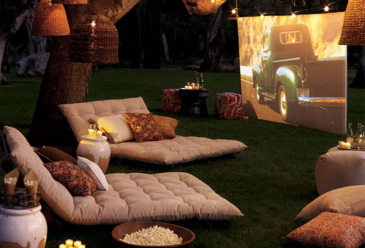 Summer Blockbuster: Building A Backyard Movie Theatre | Apartment Therapy