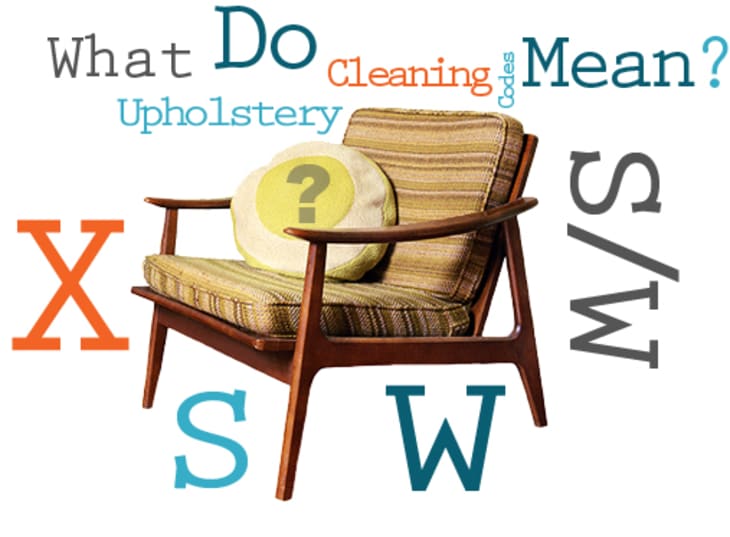 How To Read Upholstery Cleaning Codes | Apartment Therapy