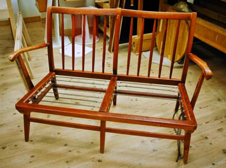 Before and After: Old Spring Sofa to New Rocker | Apartment Therapy