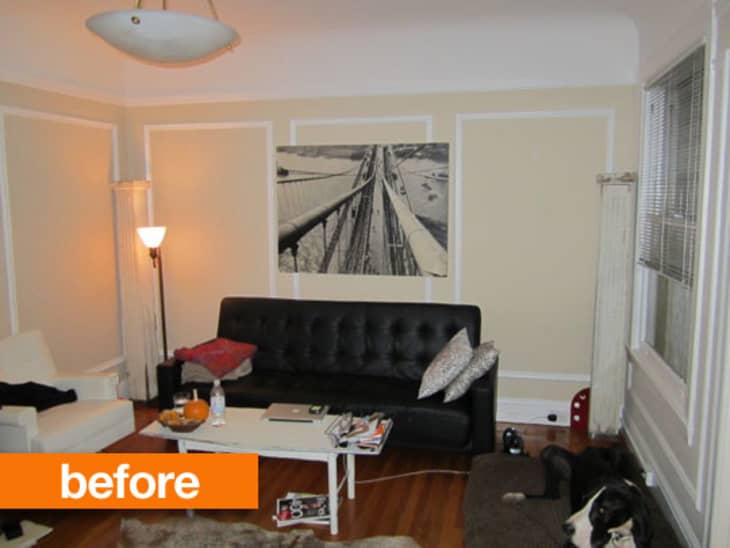 A Rental Gets Color in the Living Room Without Painting | Apartment Therapy