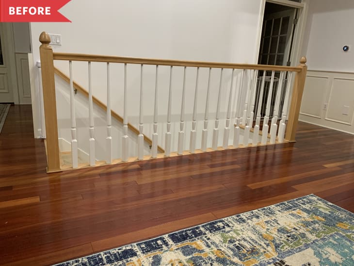 DIY Stair Railing Revamp - Before and After Photos | Apartment Therapy
