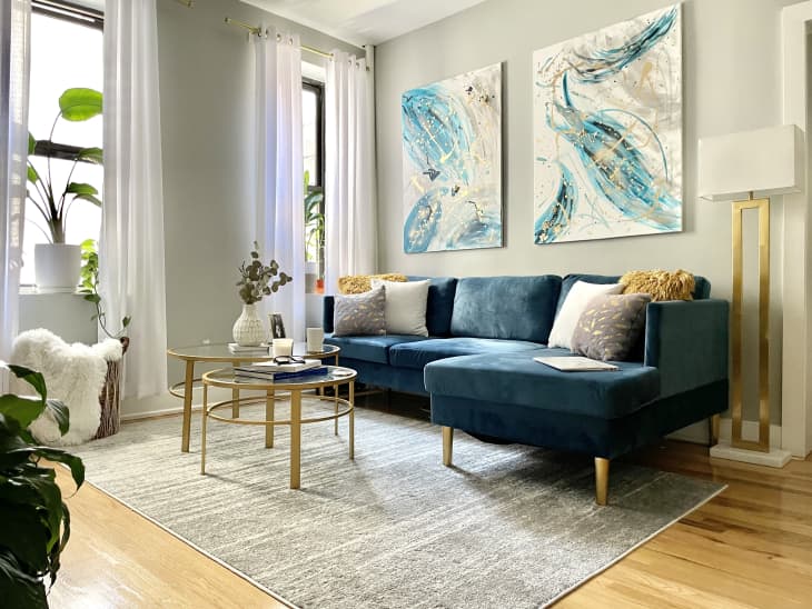 575-Square-Foot Brooklyn Rental Shows How Colors Can Soothe | Apartment ...