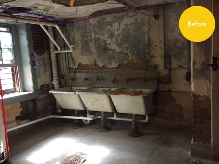 Before & After: This Seriously Scary Laundry Room Got a Sunny Reno We ...