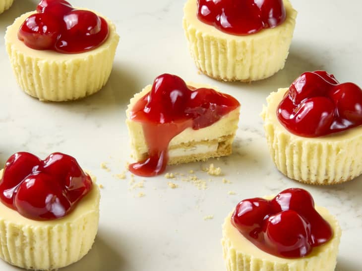 Easy Mini Cherry Cheesecakes Recipe | The Kitchn