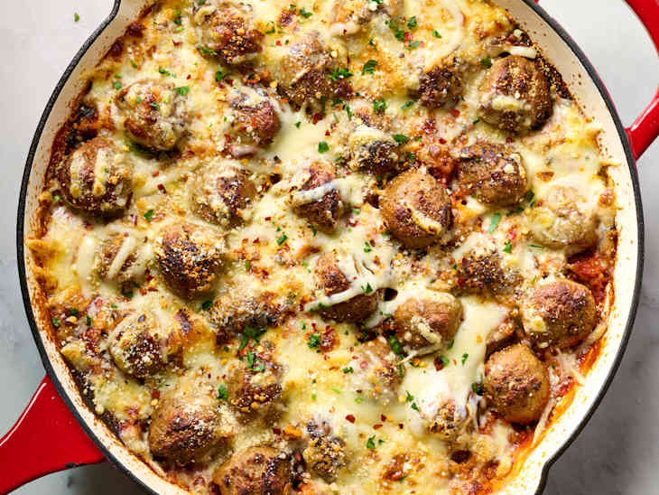 One-Pan Meatballs & Rice Recipe (6 Ingredients!) | The Kitchn