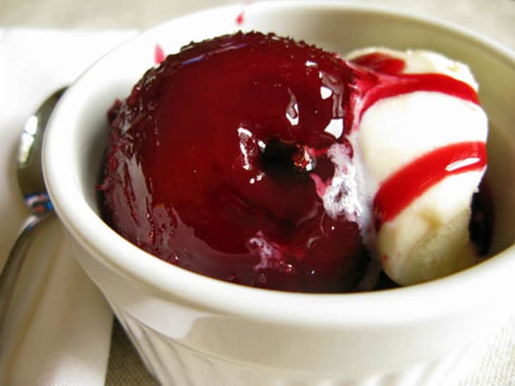 Quick Dessert Recipe: Poached Whole Plums with Brown Sugar Syrup | The ...