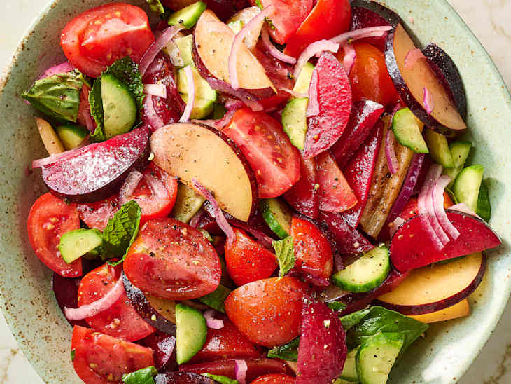 Tomato Plum Salad Recipe | The Kitchn