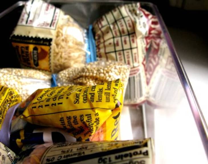 Pantry Organization: Storing Many Half-Empty Bags in One Large ...