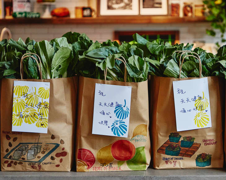 Illustrate Paper Bags for Heart of Dinner Grocery Delivery | Apartment ...