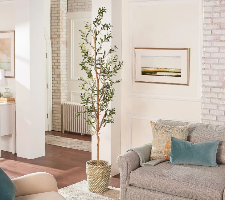 Nearly Natural 82" Olive Artificial Tree Review | Apartment Therapy