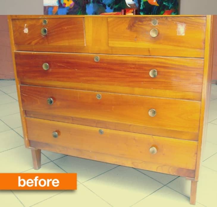 Before & After: A Damaged Dresser Gets a Dramatic Upgrade | Apartment ...