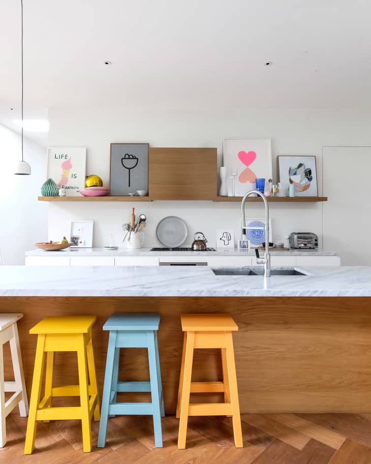 How To Hide Kitchen Clutter with Art | Apartment Therapy