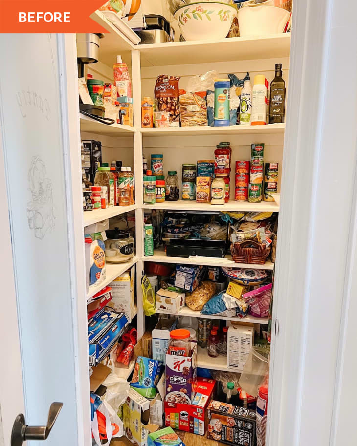 B&A: Disorganized, Overstuffed Pantry Gets a $300 Overhaul | Apartment ...