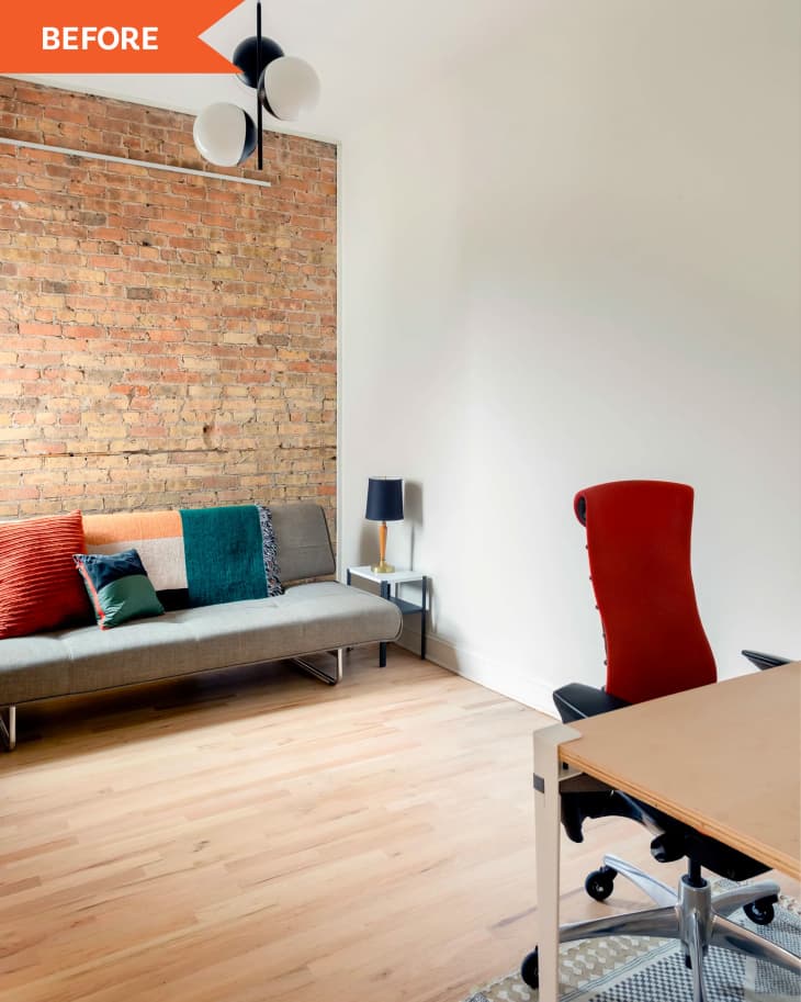 B&A: An Easy Paint Project Takes a Home Office from Dated to Sophisticated | Apartment Therapy