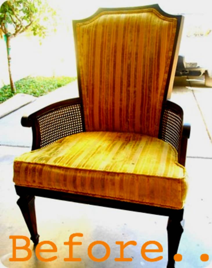 Before and After: Cane Chair Makeover | Apartment Therapy