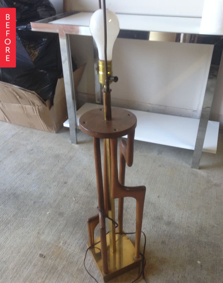 Before & After: New Life for a Large Lamp | Apartment Therapy