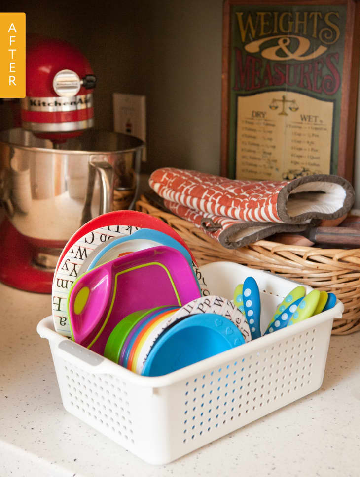 Before & After: How I Figured Out the Best Way to Store My Kid’s Dishes ...