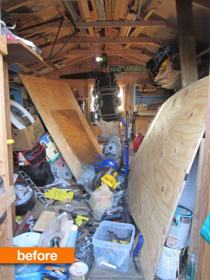 Before & After: Messy Shed To Minimalist Man Cave | Apartment Therapy