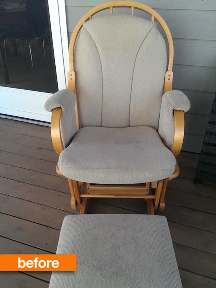 Before & After: A Cast-Off Glider Gets a Sunny, Springy Makeover ...