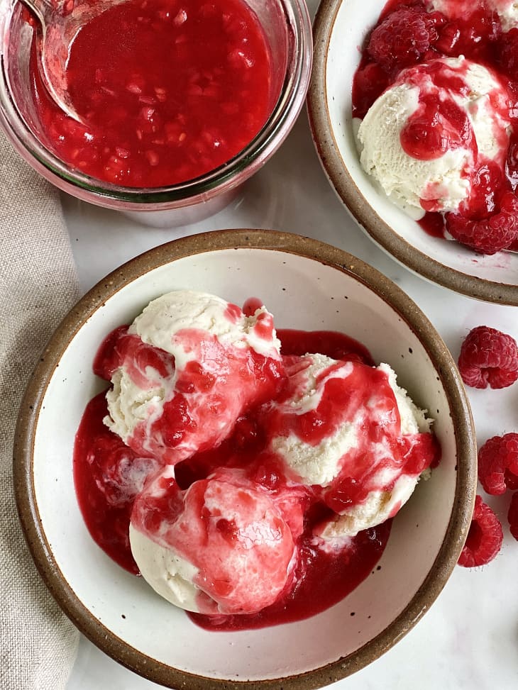 Raspberry Sauce Recipe (Fresh or Frozen Raspberries) | The Kitchn